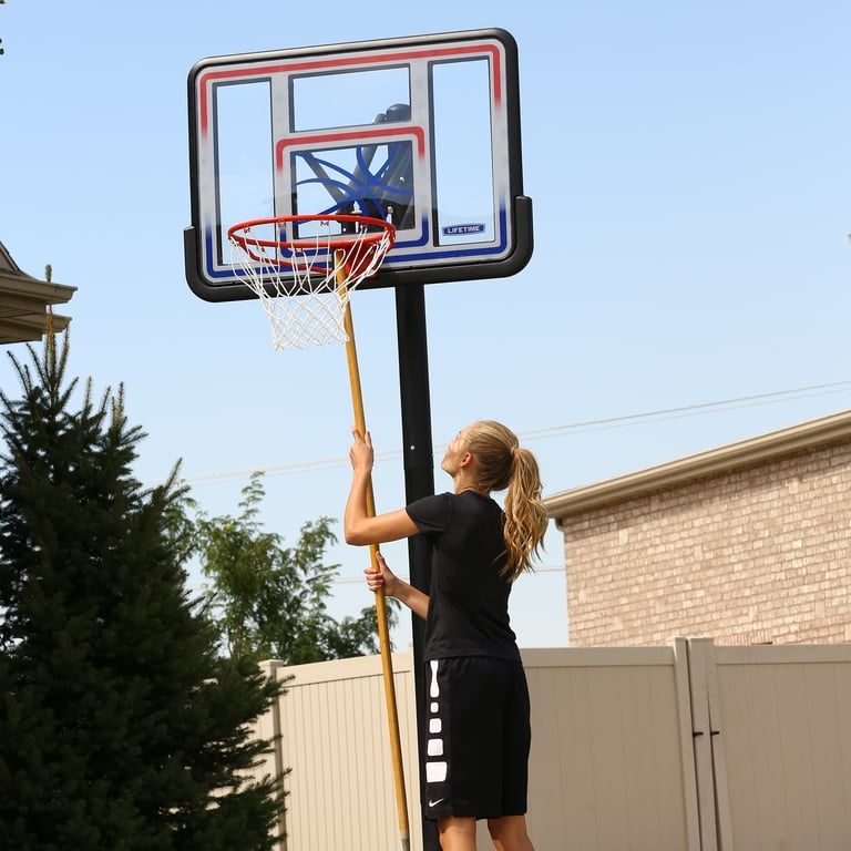 Adjustable Height Basketball Hoop Spalding In-Ground Basketball Hoop ...