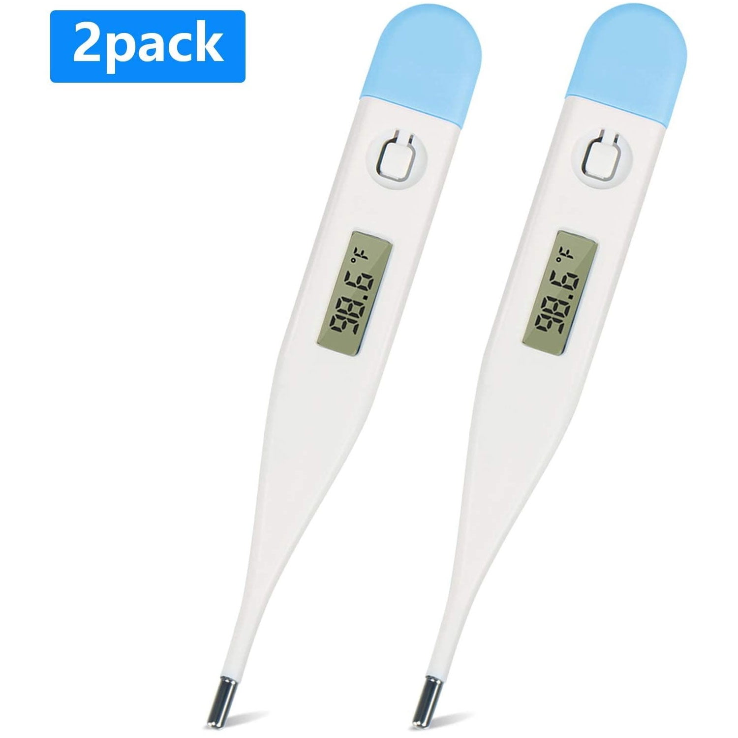 2-Pack Digital Thermometer with Storage Case - Walmart.com