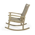 GDF Studio Dory Outdoor Rustic Wicker and Acacia Wood Rocking Chair ...