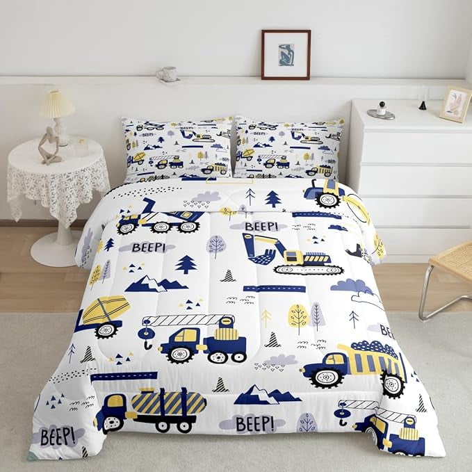 Click here for Yst Kids Construction Truck Comforter Full Size Bo... prices
