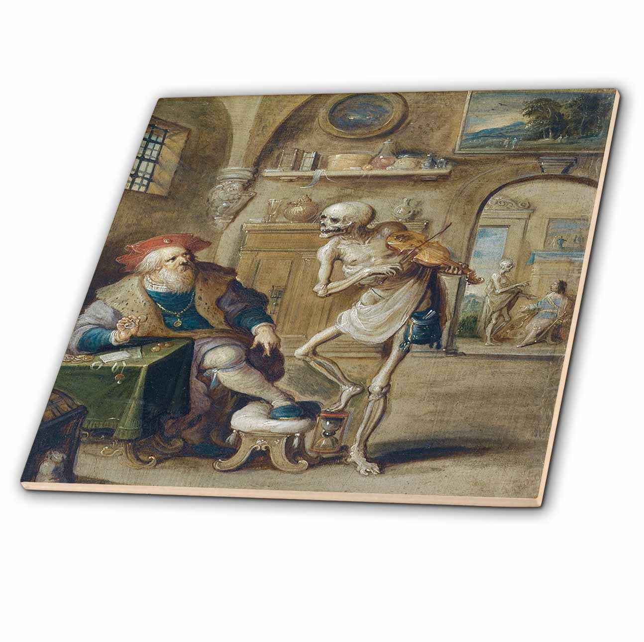 3dRose Death Playing the Fiddle, c .1625 by Frand Francken the Younger ...