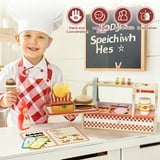 Wooden Play Food Fast Food Toy, Montessori Pretend Play Toys, Wooden ...