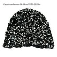 2000s Sparkling Sequins Cap Adjustable Hollowed Brimless Hat For Women ...