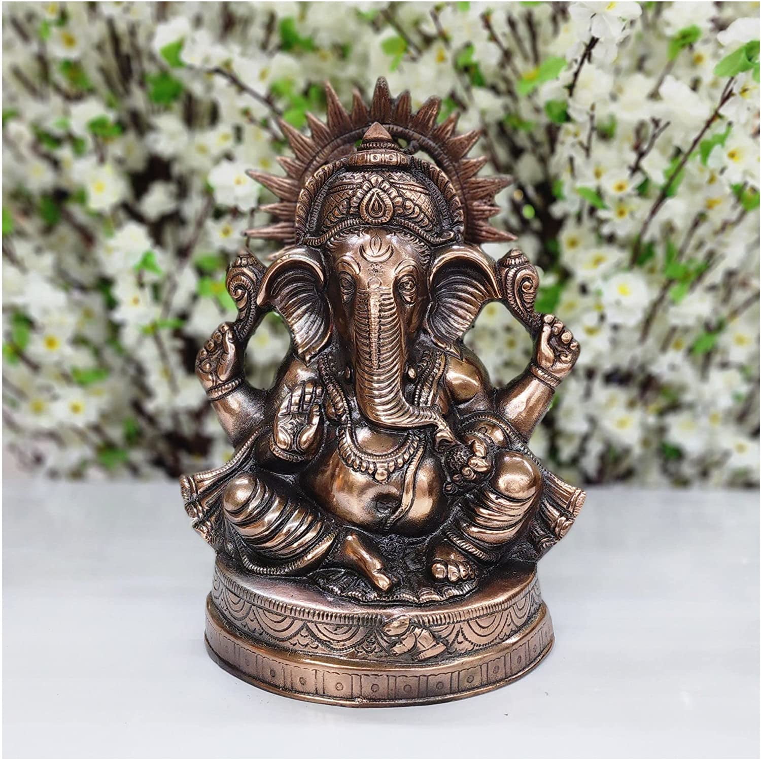 Ganesha Statue Hindu Good Luck God Statue Ganesha Idol Handmade Ganesha ...