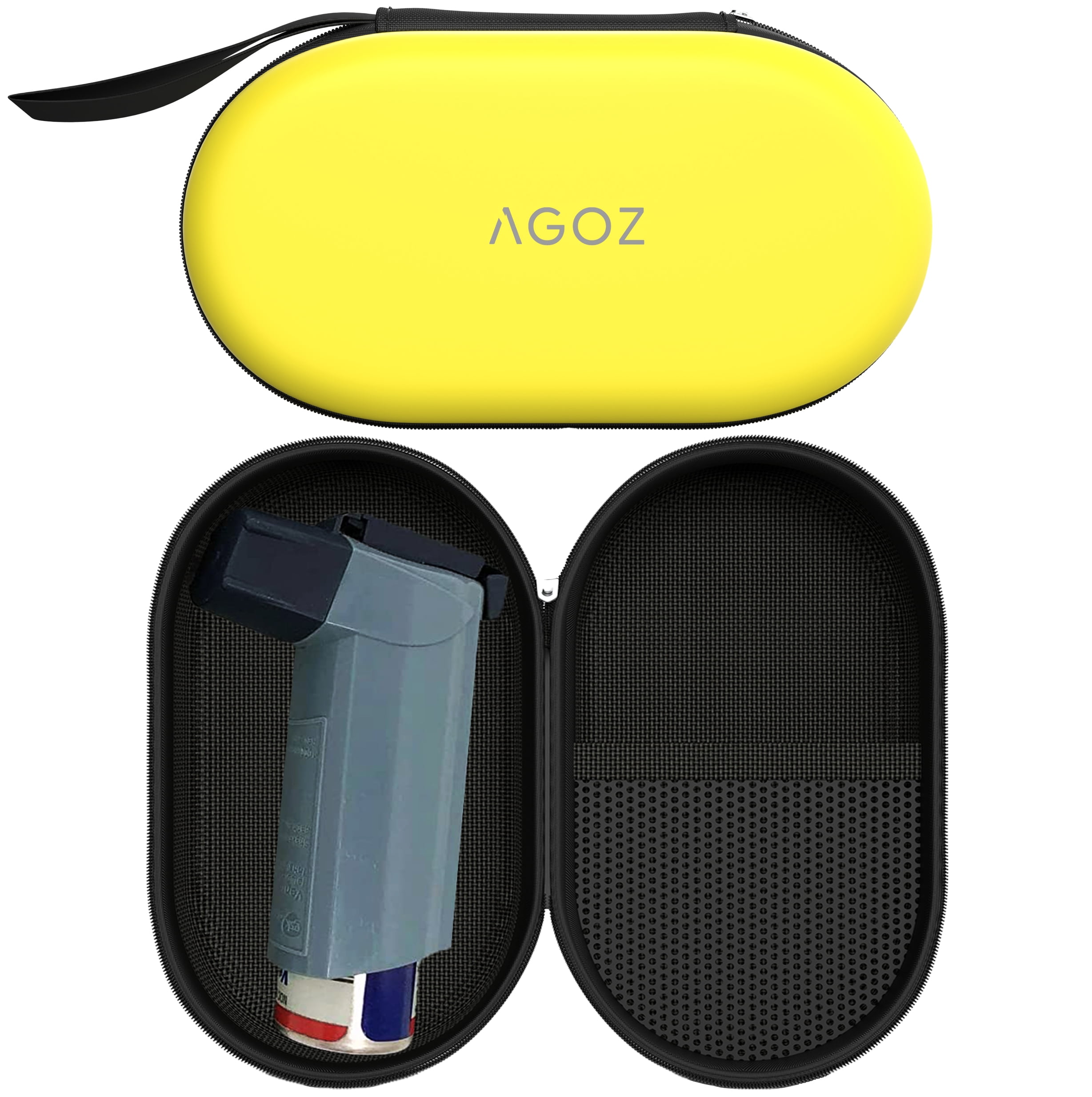 AGOZ Asthma Inhaler Case Zippered Pouch Protective Medical Holder Cover ...
