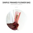 Holloyiver 50pcs Flower Bouquet Bag, Plastic Wrapping Clear Floral ...