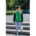 Minecraft Creeper French Terry Varsity Zip Up Bomber Jacket Little Kid ...