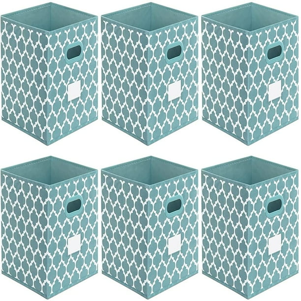 Foldable Cube Storage Bins 12x12 - Fabric Storage Bin Baskets Box ...