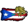 Puerto Rico Flag Sticker (Pack of 2) Puerto Rican Coqui Flag Vinyl Decal - Walmart.com