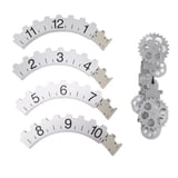 3D Rotating Gear Clock, Large Wall Art For Home Office, Mechanical Hour ...