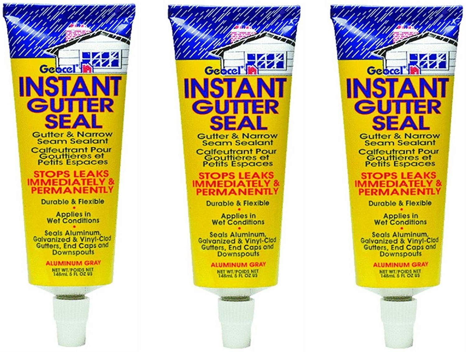 Geocel Corp. 29402 Instant Gutter Seal, 3 Pack - Walmart.com