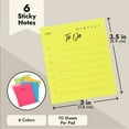 6 Pack Small To Do List Sticky Notes, Daily Planning Notepad for Memos ...