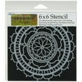 The Crafter's Workshop Stencil, 6" x 6", Rosetta - Walmart.com