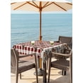 Country Star Square Outdoor Tablecloth with Umbrella Hole Barn Bucket ...