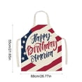 4th Of July Patriotic Apron Adjustable Kitchen BBQ Apron, Oil Proof ...