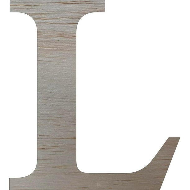 Wood 5'' Times Letter L, Unfinished Craft Letter - Walmart.com