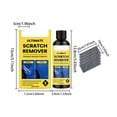 Scratch Remover, Quick Fix Removal Paste for Deep Scratches, All Paint ...
