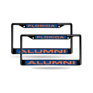 NCAA Florida Gators Team Chrome License Plate Frame with Decal Set ...
