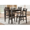 Baxton Studio Lovy 5-Piece Dining Set, Modern and Contemporary, Solid ...