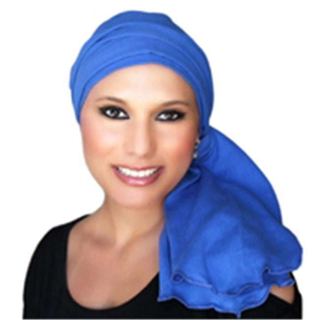 Turban Diva-102-19 Cotton Gauze Turban Set-Royal Blue - Walmart.com