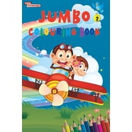 Jumbo Colouring Blue Book for 4 to 8 years old Kids Best Gift to ...