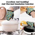 Cute French Bulldog F Oven Mitts Heat Resistant, Soft Lining Silicone ...