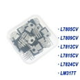 25PCS L7805CV L7809CV L7812CV L7815CV L7824CV LM317T Voltage Regulator ...