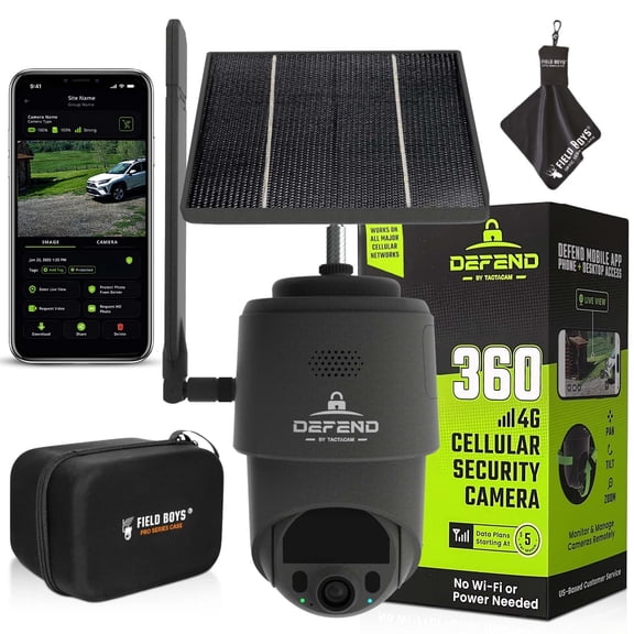 TACTACAM Defend 360 Cellular Security Camera, 4K Photos, 1080p Video ...