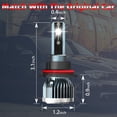 QIPEIZSP Fit for Pontiac Grand Prix 1997-2003 9007+9007 LED Headlight ...