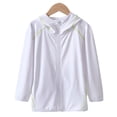 Cethrio Girls Sun Protection Jackets, Long Sleeve Summer Zip up ...