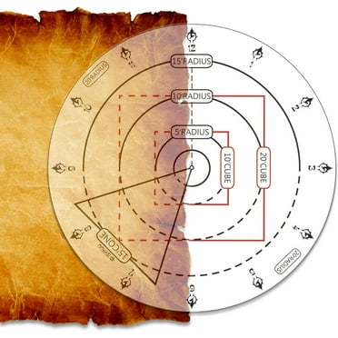 RPG Battle Grid Mat - 24" x 36" Double Sided Neoprene Mat Plus Dry ...