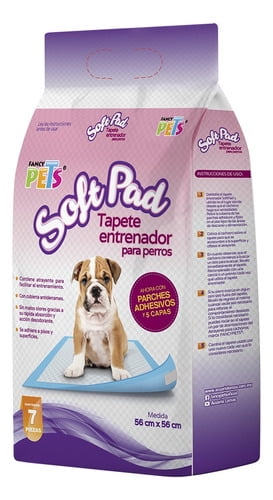 Tapete Sanitario Pads Perro Acuario Lomas Fancy Pets 7 Piezas SoftPad ...
