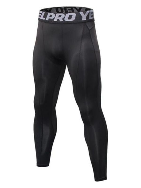 Mens Sport Compression Pants Workout Base Layer Running Skin Tights ...