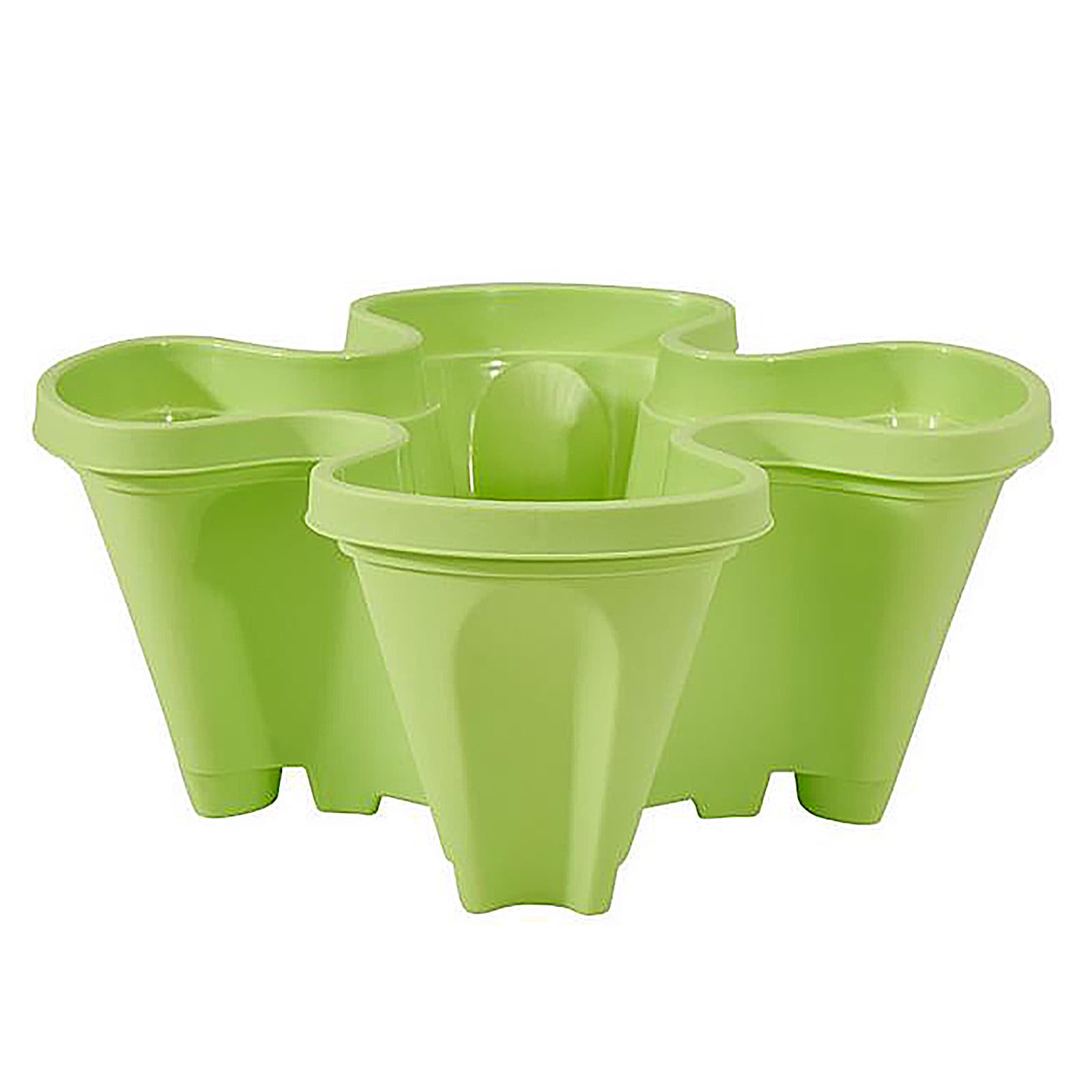 OAVQHLG3B Planters for Outdoor Plants Flowerpot Four-Petal Stackable ...