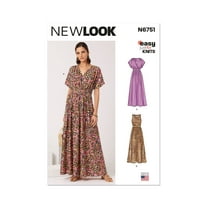 New Look Sewing Pattern 6229 Misses Dresses, Size A (8-10-12-14-16-18 ...