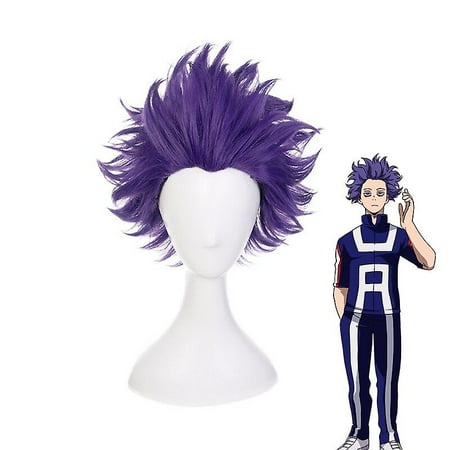 My Hero Academia Shinsou Hitoshi Shinso Purple Short Wig Cosplay ...