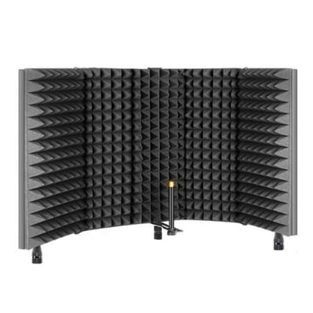TRUE NORTH Microphone Isolation Shield w/Desk Feet and Stand Mount ...