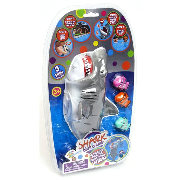 Goofy Foot Designs Shark & Fish Dive Game, Fun Diving Toy for Pool ...