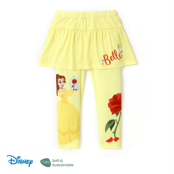 Disney Princess Toddler Girl Legging with Skirt Ariel Belle Cinderella ...