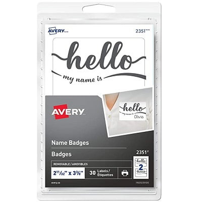 Name Badge Labels- Hello My Name Is - Walmart.ca