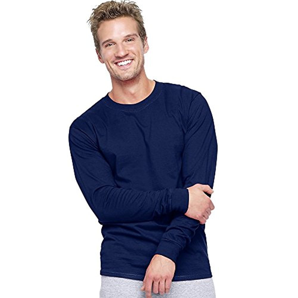 Hanes Long Sleeve Beefy T Shirt 5186