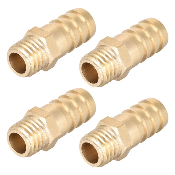 Brass Fitting Connector Metric M12x1.75 Male to Barb Hose ID 12mm 4 pcs ...