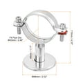Uxcell Pipe Support, Stainless Steel Wall Mount Ceiling Mount Pipe ...