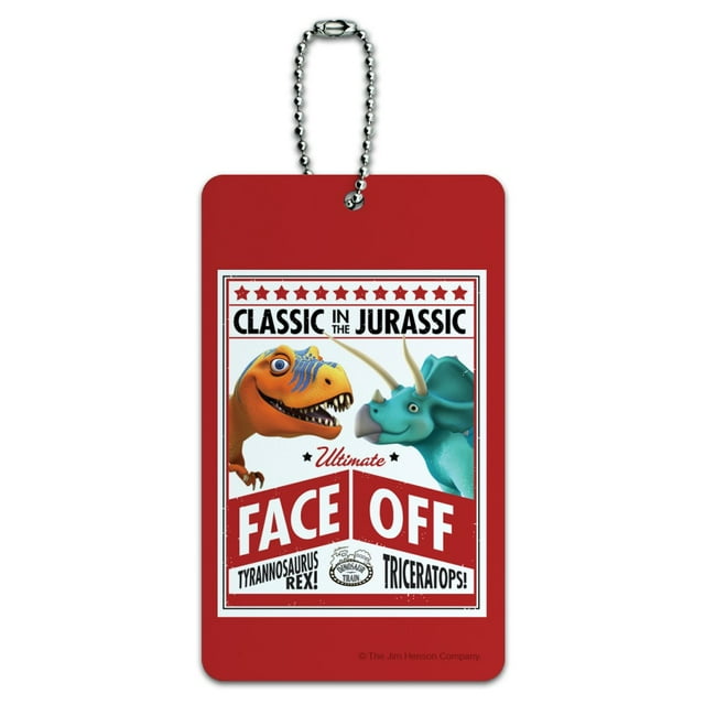 Classic in the Jurassic T-Rex Triceratops Dinosaur Train Luggage Card ...