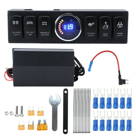 6 Gang Rocker Switch Panel, Smart Power IC Voltage Monitoring Fuse ...