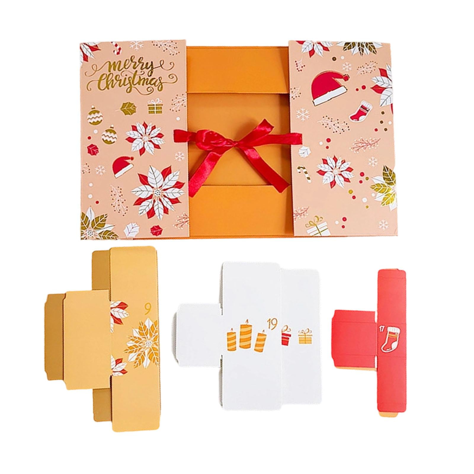 Calendario de Adviento de Navidad, cajas de regalo vacías para llenar ...