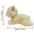 Brown Stuffed Animal Plush Toy with Sitting Pose for Home Decoration ...