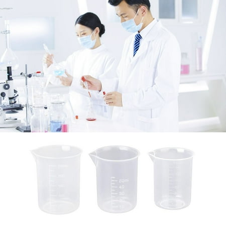 kurtrusly 3 Pieces/Set Measuring Cup PP Transparent Measure Cups with ...