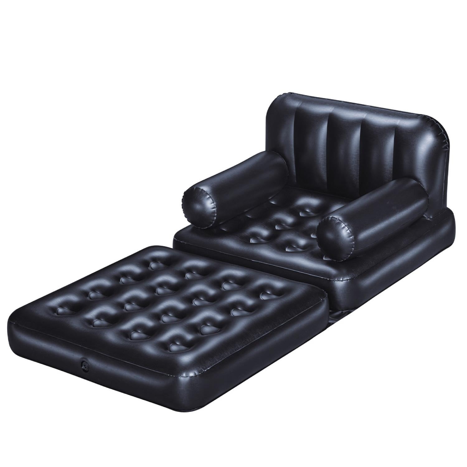 Sofa Cama Sillon Inflable Multiposicion 4 en 1 Hogar Bestway negro ...