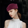 Felt Beret Cap Stewardess Pillbox Hat Teardrop Fascinator Base Church ...